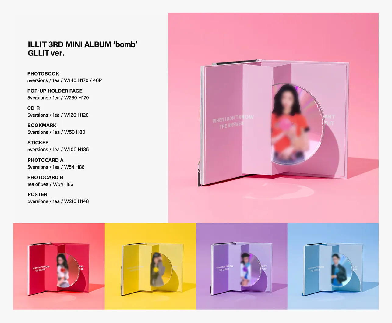 ILLIT - BOMB 3RD MINI ALBUM WEVERSE SHOP GIFT GLLIT | Annyeong K-Store